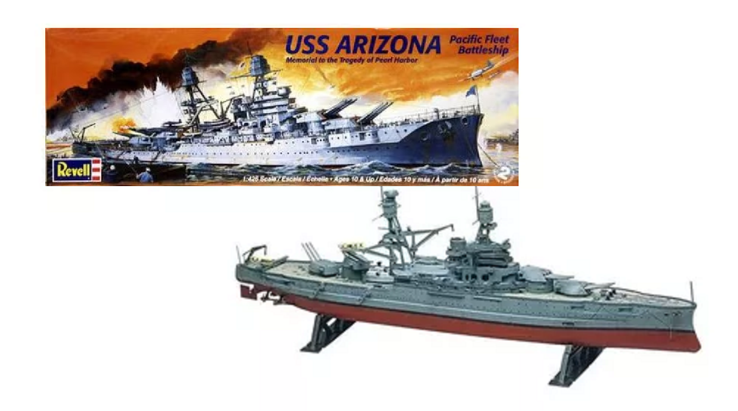 1:426 Revell 10302 USS Arizona Battleship Modelbouwpakket