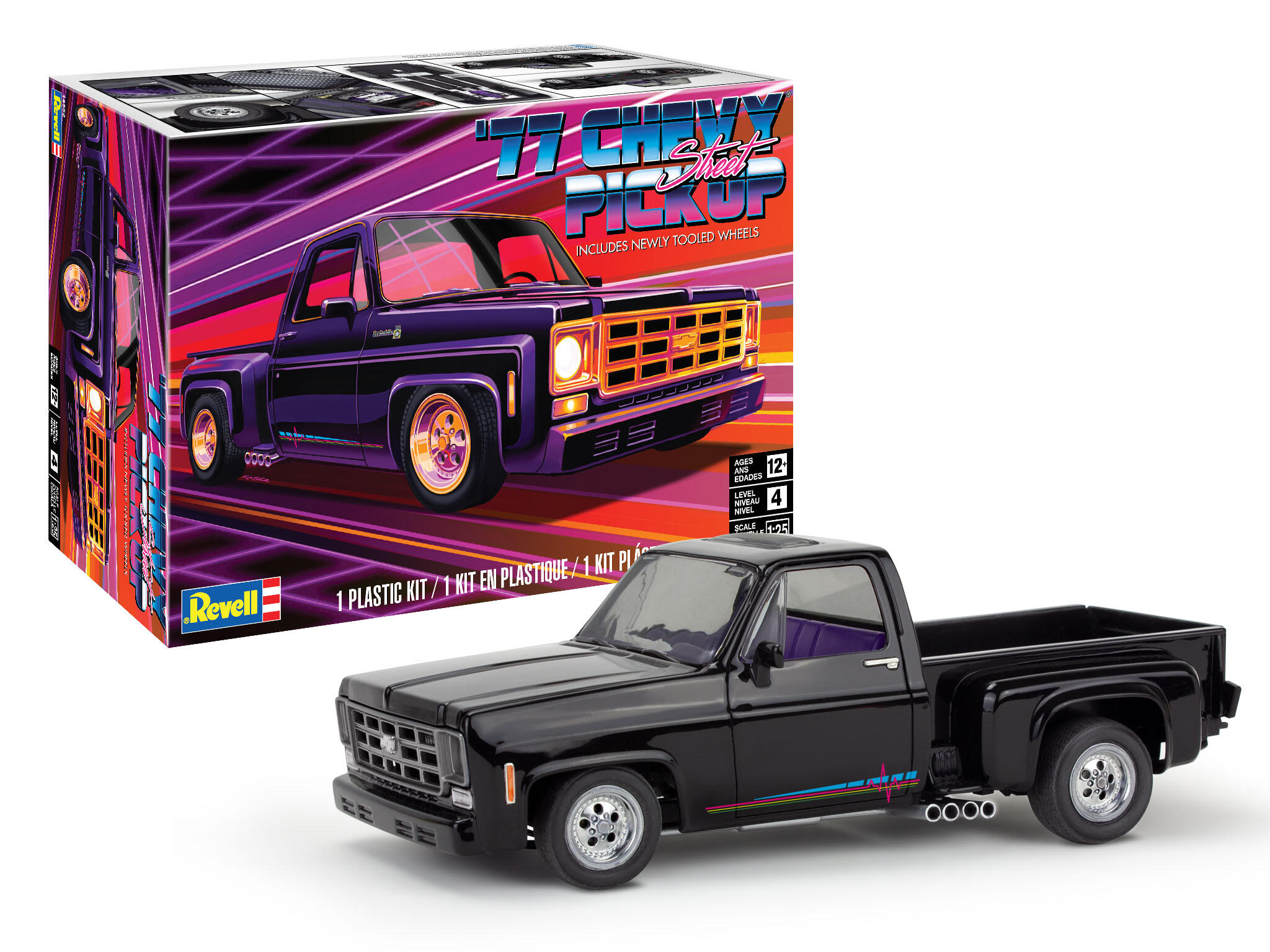 1:25 Revell Chevy Squarebody Street Truck 1976 - Modelbouwpakket