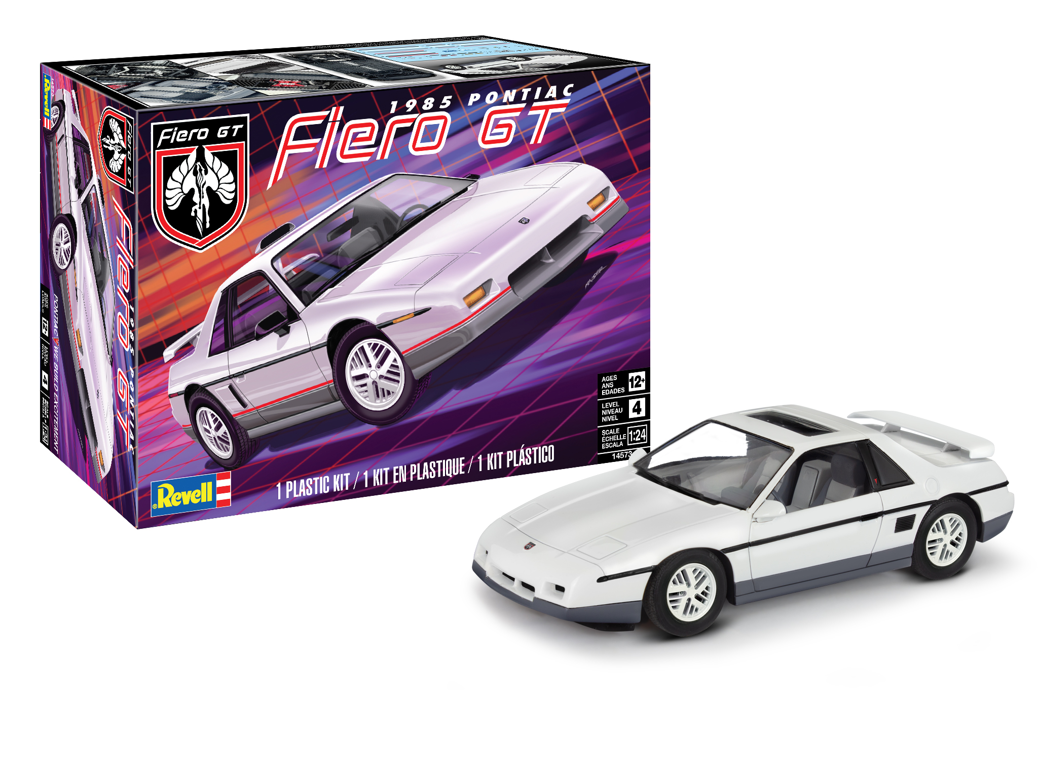 Revell 1:24 Pontiac Fiero GT 1985 American Car Model Kit