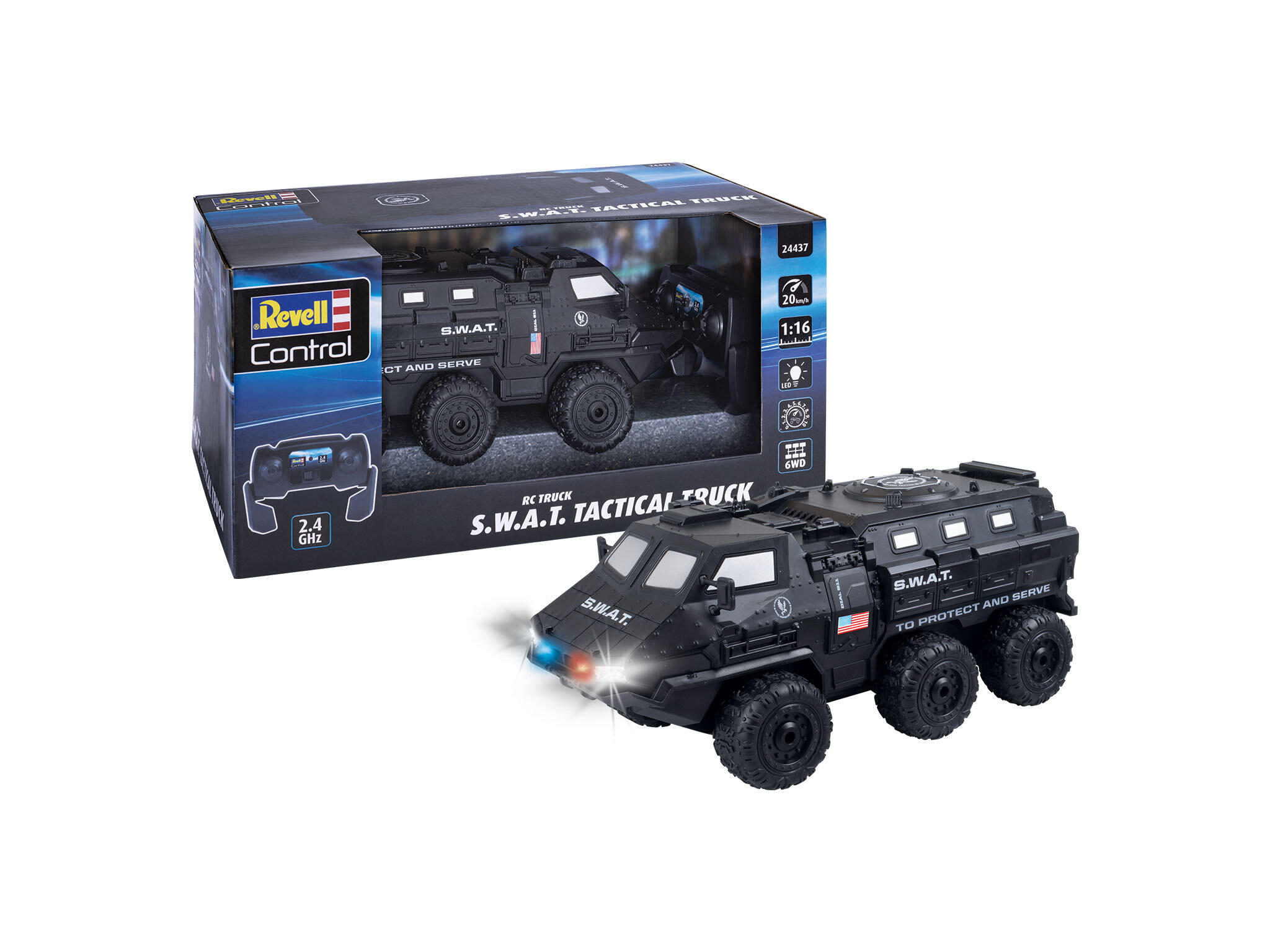 Revell 24437 RC Truck - S.W.A.T. Tactical Truck | Most-Models.com