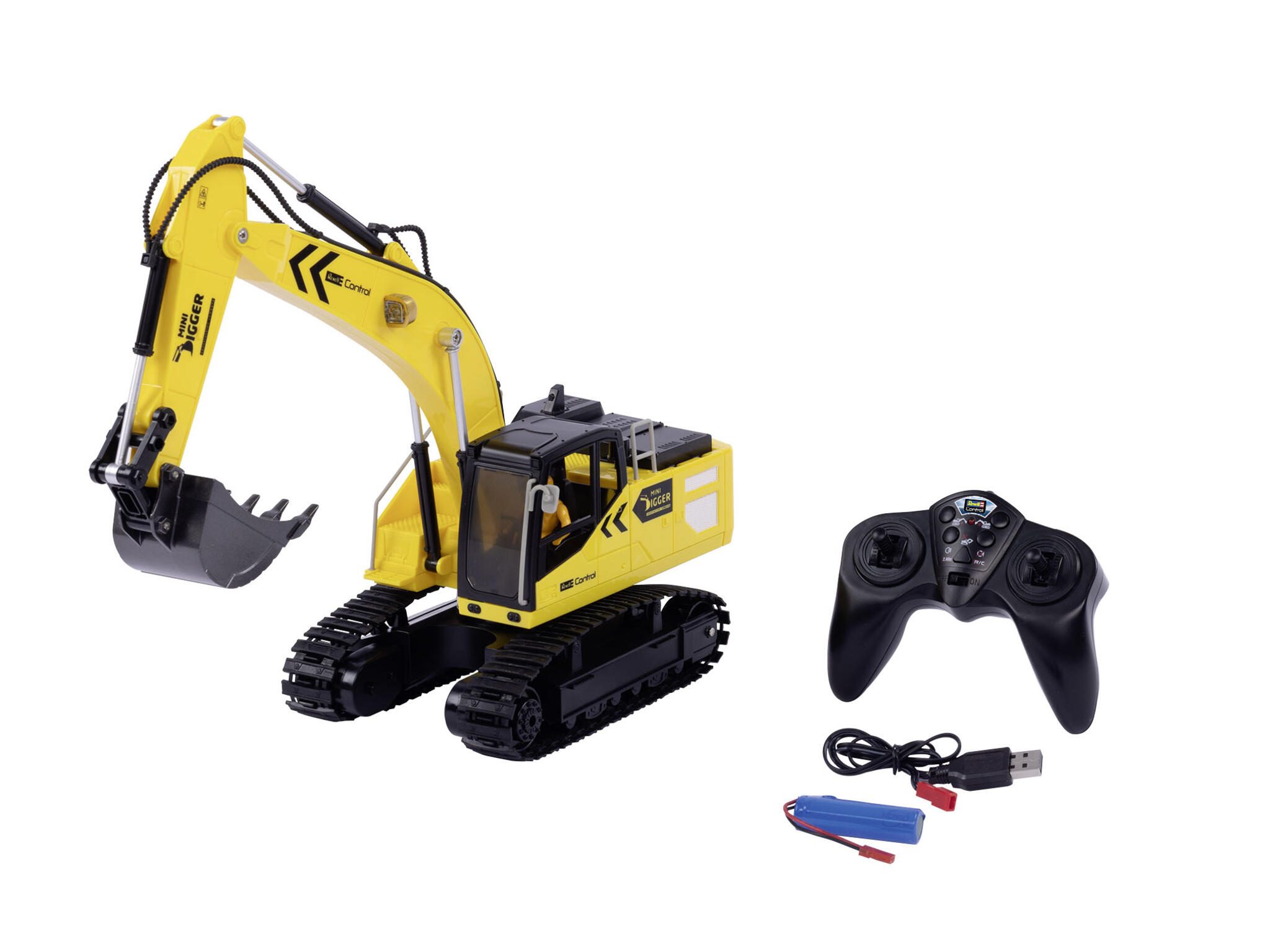 Revell 24638: RC Graafmachine Mini Digger 2.0 - Geel - 2,4GHz
