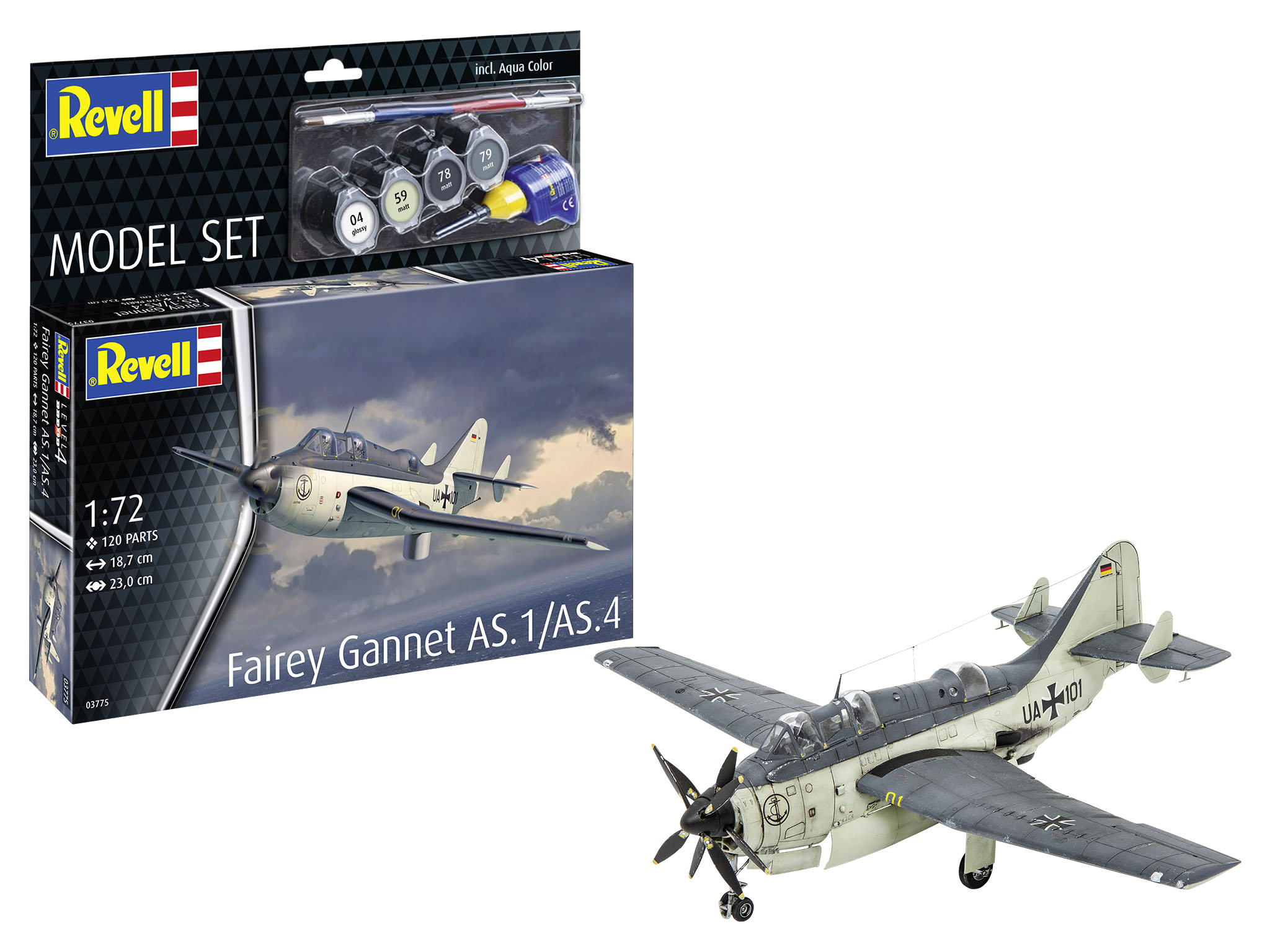 Revell 1:72 Fairey Gannet AS.1/AS.4 - Model Set