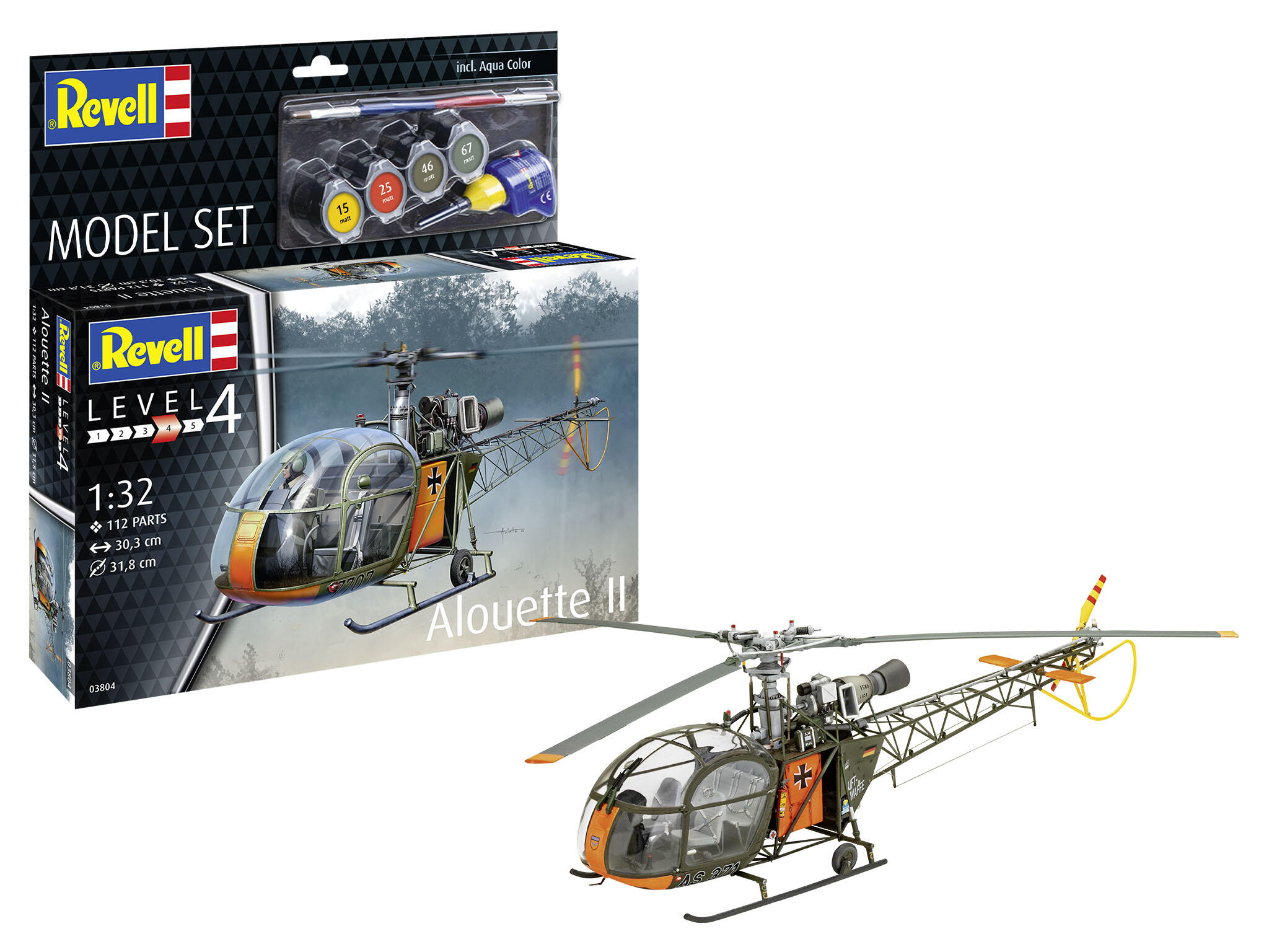 Revell Aerospatiale Alouette II Helikopter - Modelbouw Kit