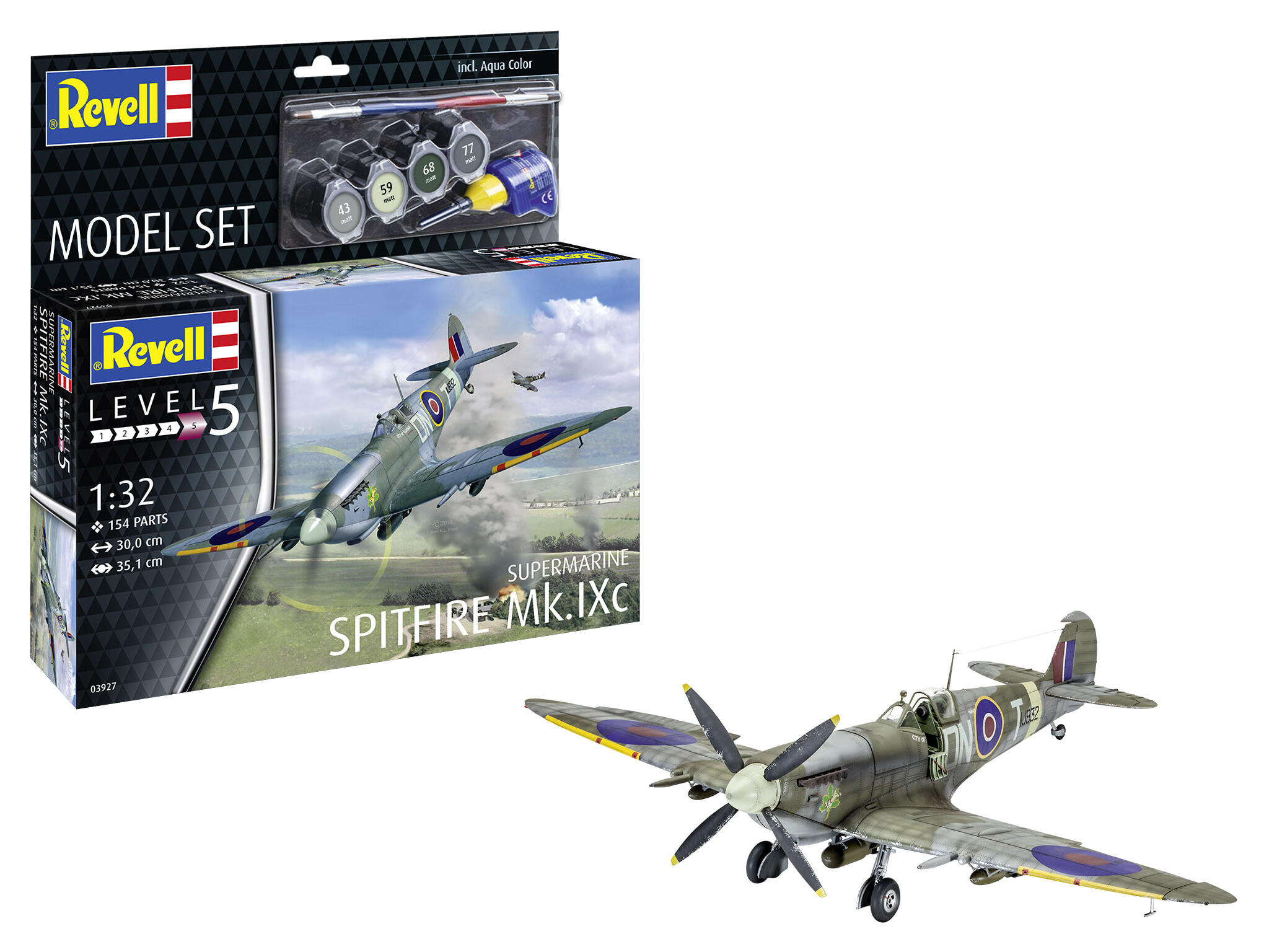 Revell 1:32 Supermarine Spitfire Mk.IXc - Model Set