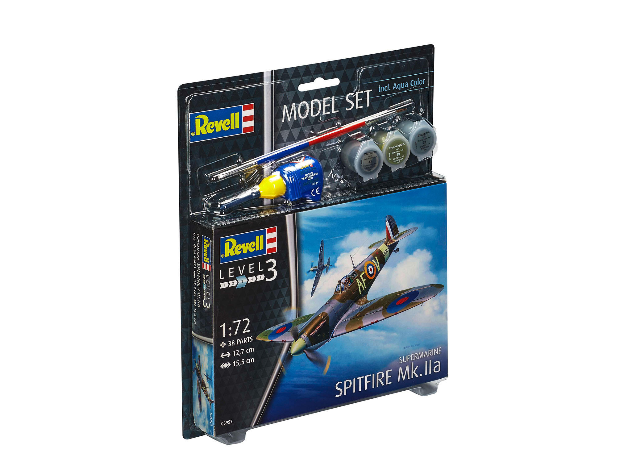 1:72 Revell 63953 Spitfire Mk IIa Model - Model Set