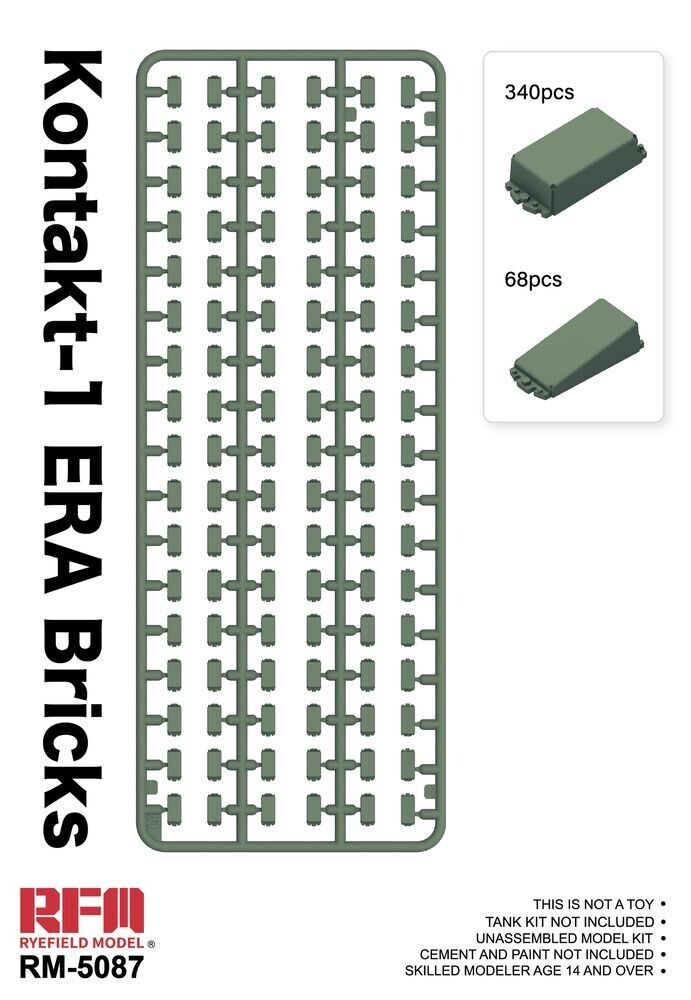 1:35 Rye Field Model 5087 Russian ERA Armour Kontakt-1 ERA Bricks
