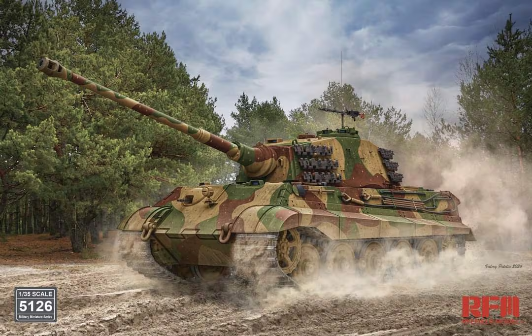 Duitse King Tiger Sd.Kfz.182 Henschel Koepel - Upgraded - 1:35