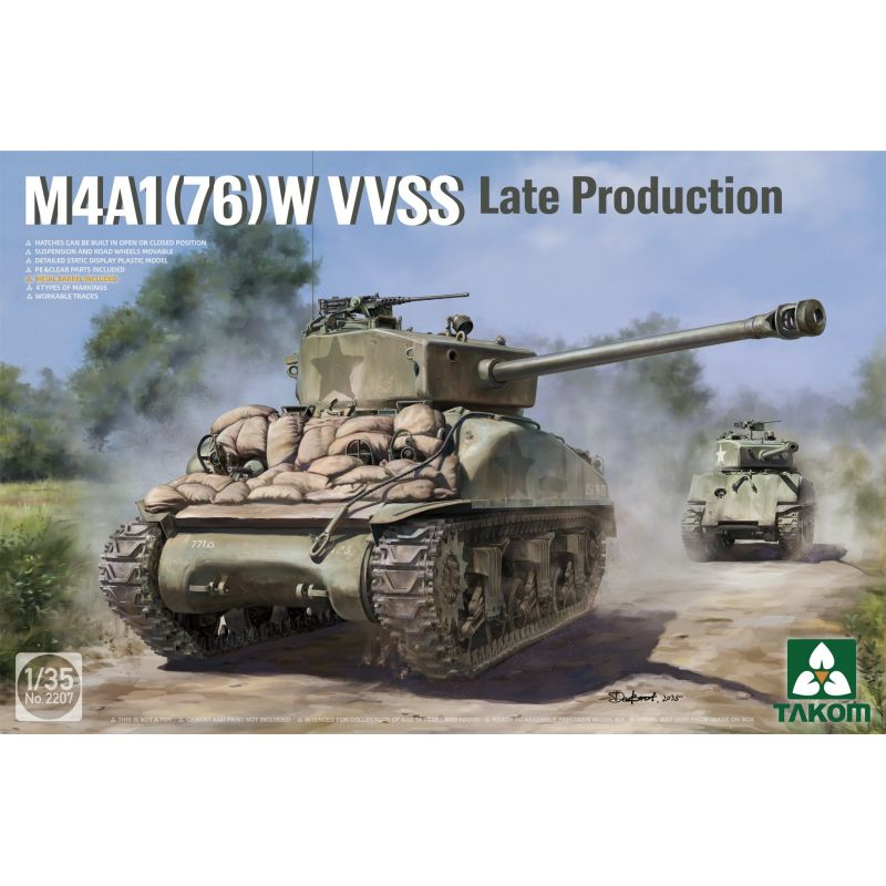 Takom 1:35 M4A1 76W VVSS Late Production WWII