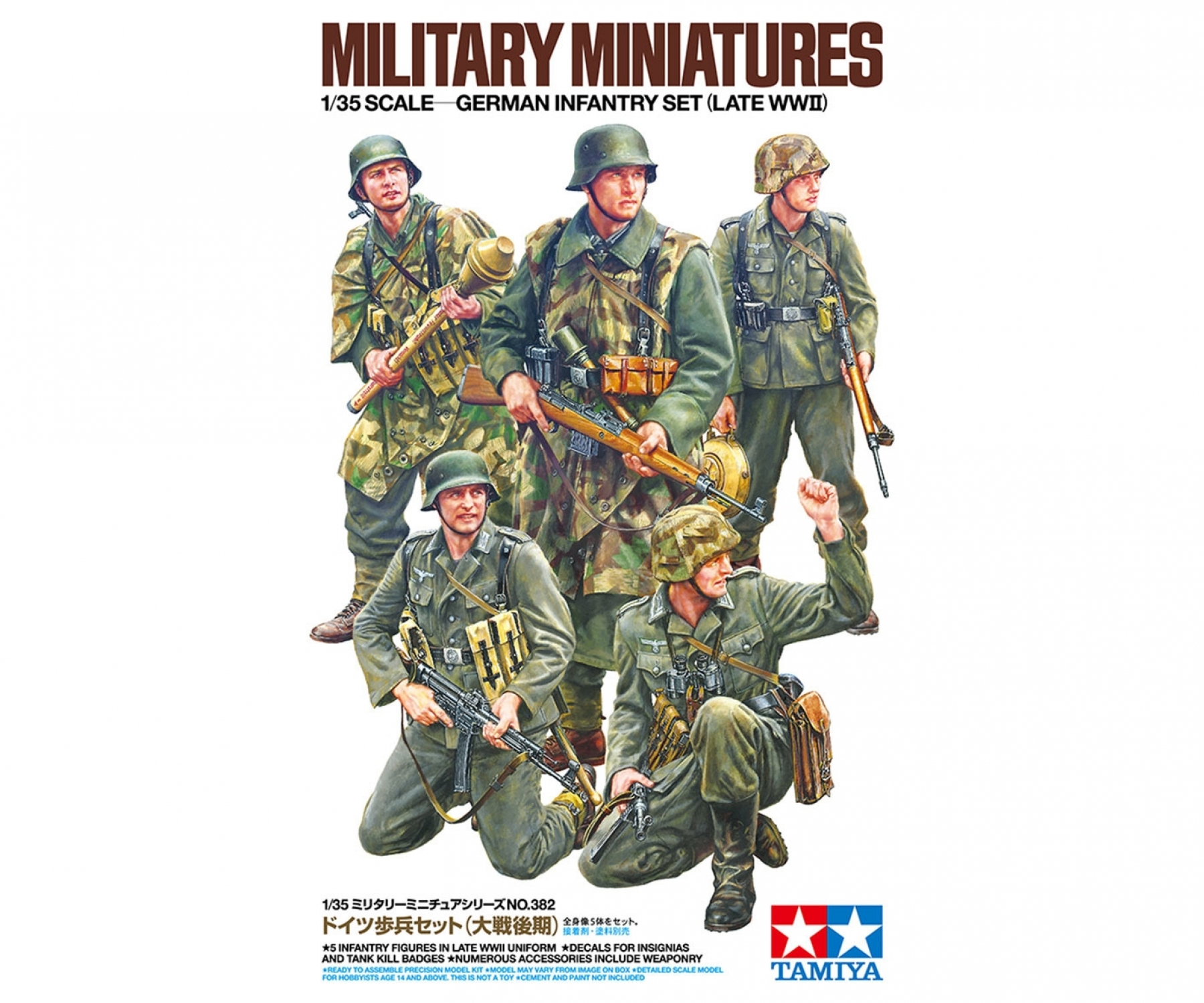 1:35 Tamiya 35382 German Infantry Set - Late WWII - Figuren