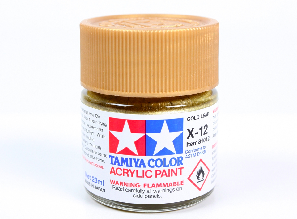 Tamiya X-12 Leaf Gold - Gloss - Acryl - 23ml
