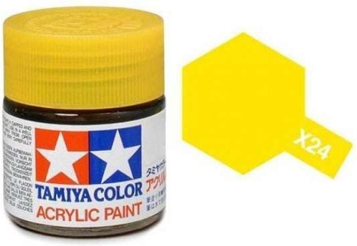 Tamiya X-24 Yellow Clear - Gloss - Acryl - 10ml