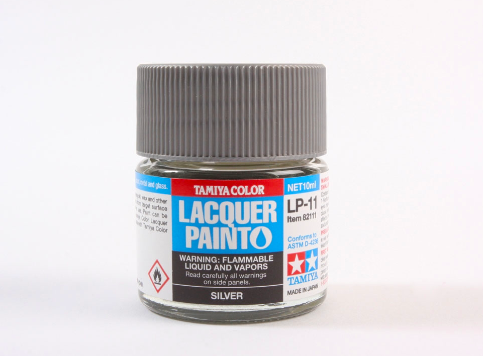 Tamiya LP-11 Silver - Gloss - Lacquer Paint - 10ml