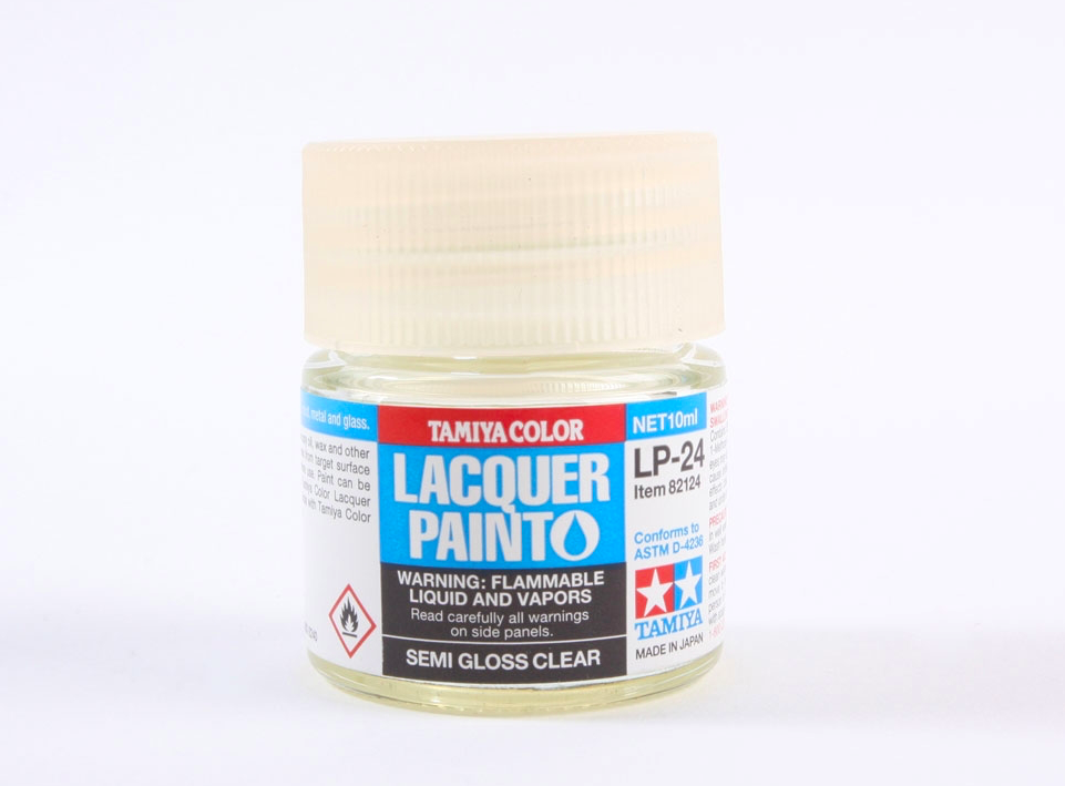 Tamiya LP-24 Clear Varnish - Satin - Lacquer Paint - 10ml