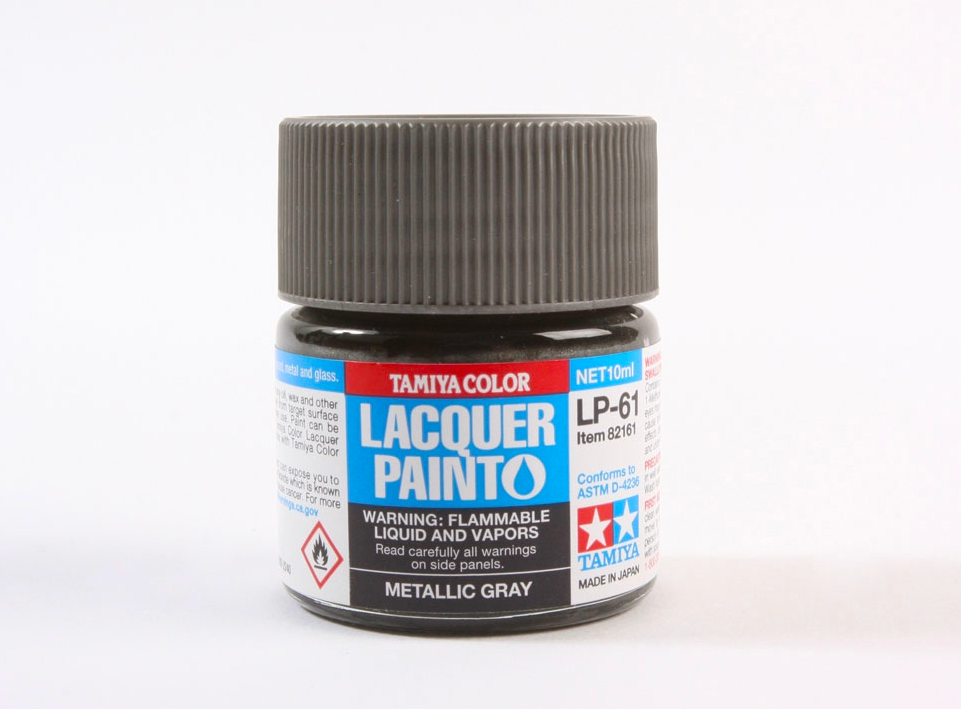 Tamiya LP-61 Grey Metallic - Matt - Lacquer Paint - 10ml