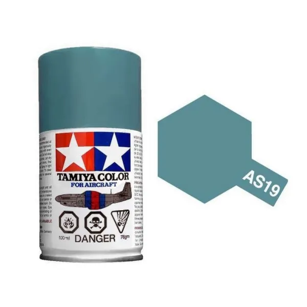 Tamiya AS-19 Flat Intermediate Blue - US Navy - Matt - Acryl Spray