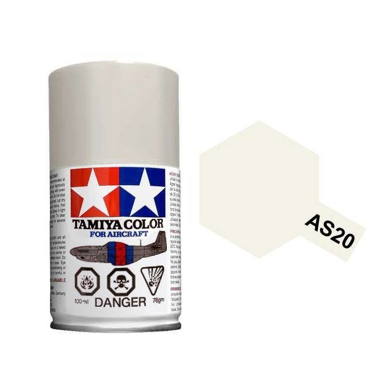 Tamiya AS-20 Insignia White - US Navy - Matt - Acryl Spray - 100ml