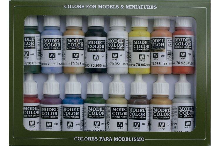 Vallejo 70140 Basic Colors USA - Model Color - Acryl Set