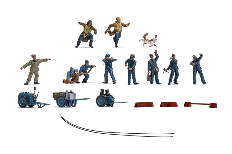 Airfix 1:48 British Soldiers WWII - RAF Ground Crew - 10x