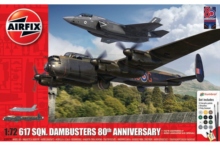 1:72 Airfix 50191 Dambusters 80th Anniversary 617 Sqn. - F-35B and Avro ...