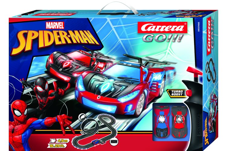 Carrera GO!!! Spiderman vs. Spiderman Black - 4.9m Racing Set