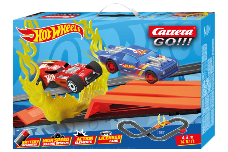 Carrera GO!!! Hot Wheels - Blauw vs. Rood Racebaan