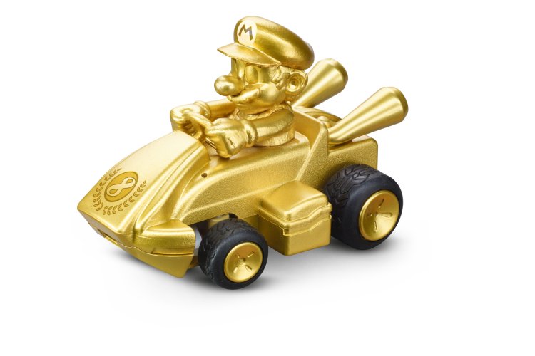 Carrera RC Mario Kart - Mini RC - Mario in Goud - Auto 2,4GHz