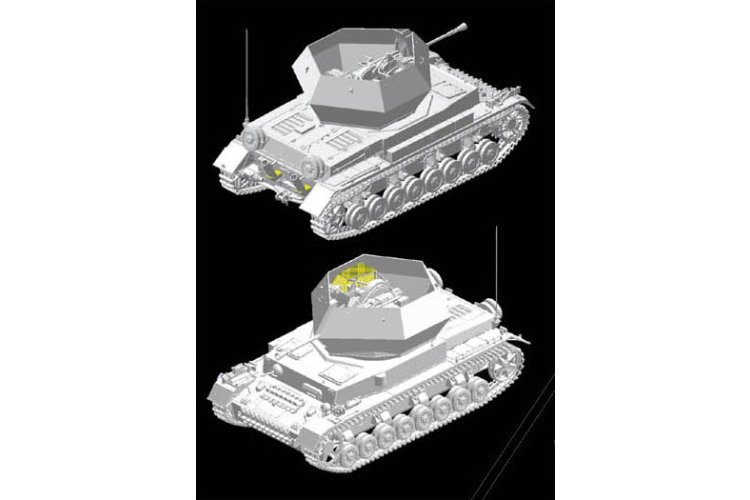 Flak 43 Flakpanzer IV Ostwind - 1:35 Tank Modelbouwpakket