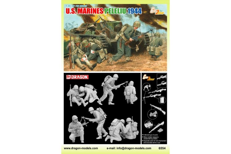 1:35 Dragon 6554 U.S. Marines - Peleliu 1944
