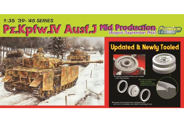 1:35 Dragon 6556 Pz.Kpfw. IV Ausf. J Mid 1944 - Premium Model Kit