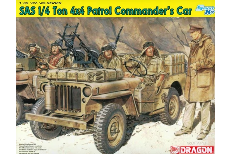 1:35 Dragon 6724 SAS 1/4 Ton 4x4 Patrol Commanders Car