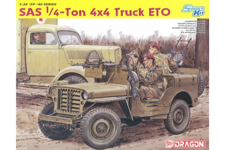 1:35 Dragon 6725 SAS Raider 1/4 Ton 4x4 Truck - ETO 1944 - 2nd SAS ...