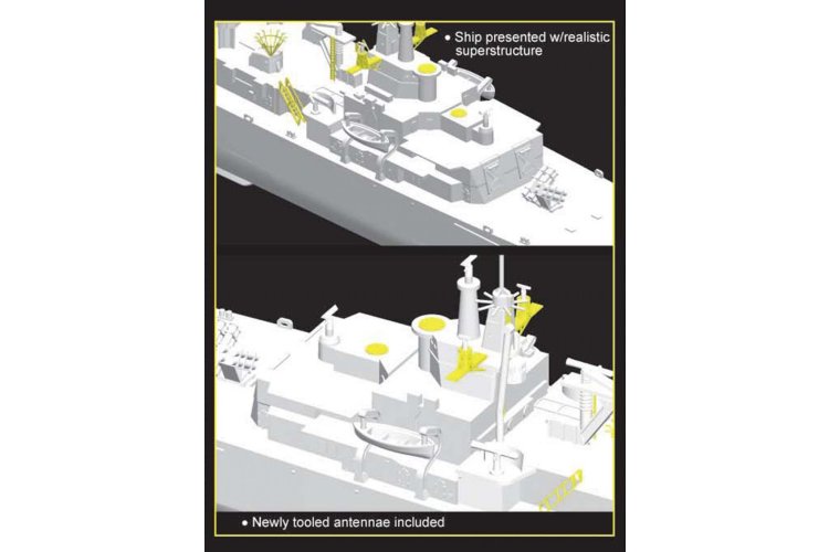 Dragon 7135 U.S.S. Long Beach CGN 9 - Gedetailleerd Slagschip