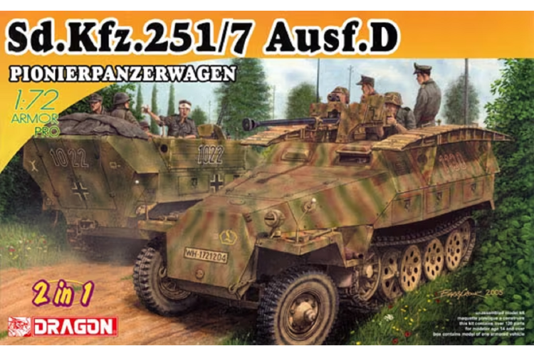 1:72 Dragon 7605 Sd.Kfz.251/7 Ausf.D Pionierpanzerwagen