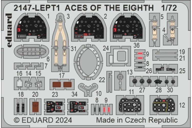 Eduard 1:72 Mustang P-51D ACES OF THE EIGHTH - Dual Combo