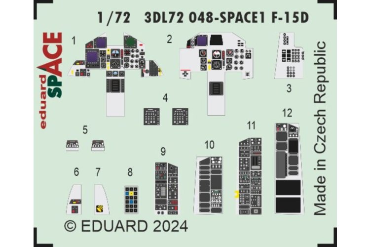 172 Eduard F 15d Cockpit Details Fine Molds Accessoires 2314