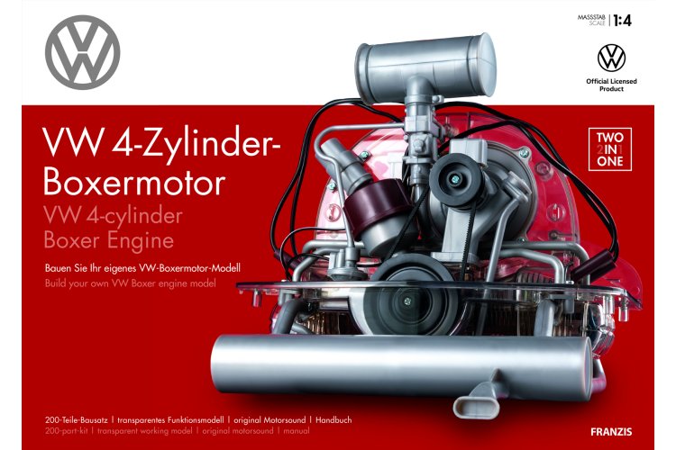 Franzis 1:4 Volkswagen VW 4-Cylinder Boxer Engine Beetle Bulli Sound