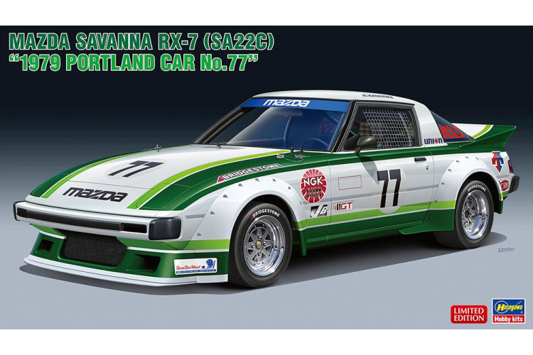 1:24 Hasegawa 20661 Mazda Savanna RX-7 (SA22C) 1979 Portland Car No.77