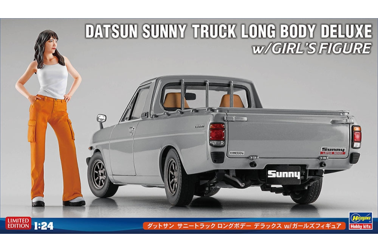 Hasegawa 1:24 Datsun Sunny Truck Long Body Deluxe w/Figure