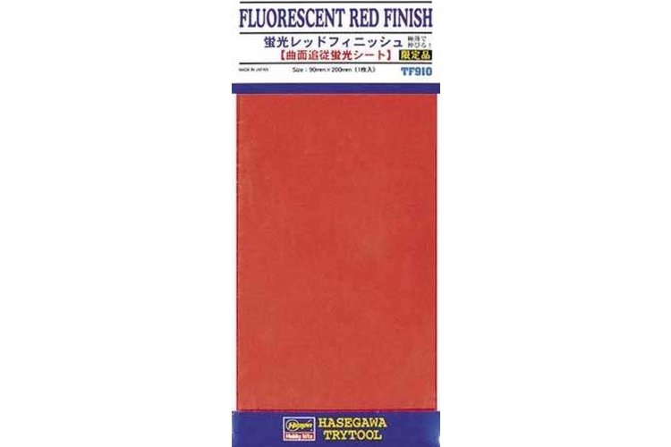 Hasegawa 71910 TF910 Fluo Red - Foil - 90x200mm