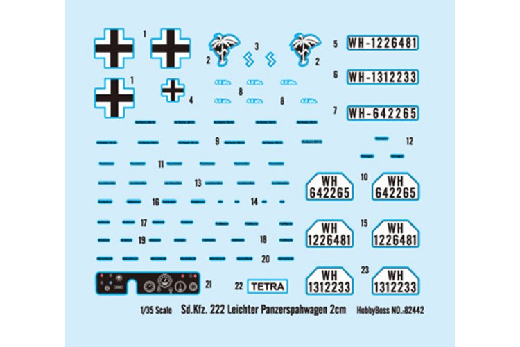 Sd.Kfz. 222 Leichter Panzerspähwagen - 1:35 Modelbouw