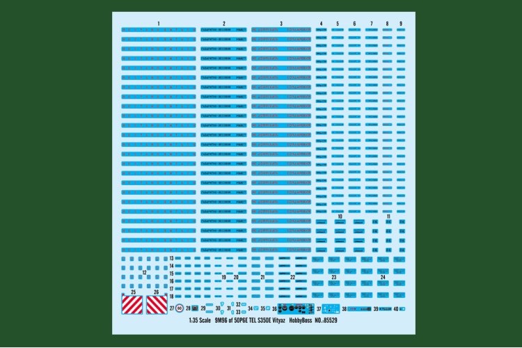 1:35 HobbyBoss 85529 9M96 of 50P6E TEL S350E Vityaz