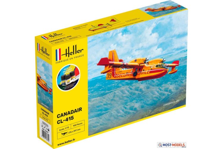 1:72 Heller 56370 Canadair CL-415 Plane - Starter Kit