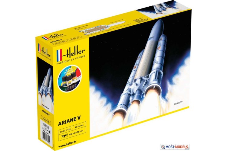 1:125 Heller 56441 Ariane 5 Rocket - Starter Kit
