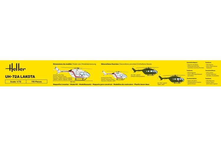 1:72 Heller 80379 Eurocopter UH-72A Lakota Heli