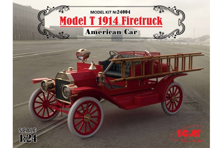 1:24 ICM 24004 Model T 1914 Firetruck - American Car