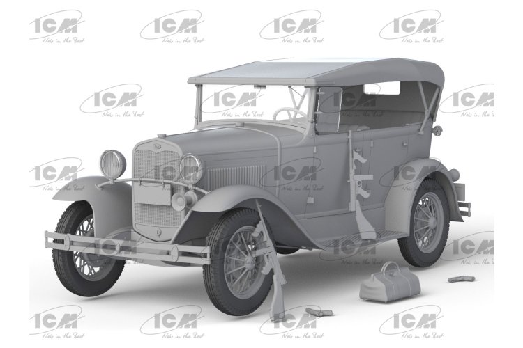 ICM 1:24 Ford Model A Gangster Car - 1930’s Klassieke Auto