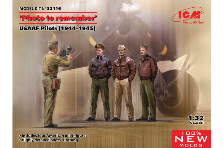 1:32 ICM 32116 Photo to remember - USAAF Pilots (1944-1945) - Figures