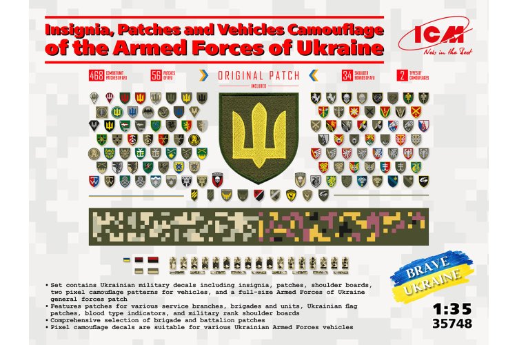 ICM Ukrainian Military Camouflage 1:35 - Chevrons & Vehicles