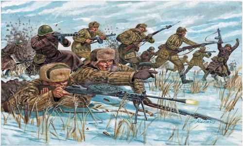 Italeri 1:72 Russian Infantry Winter Uniform WWII