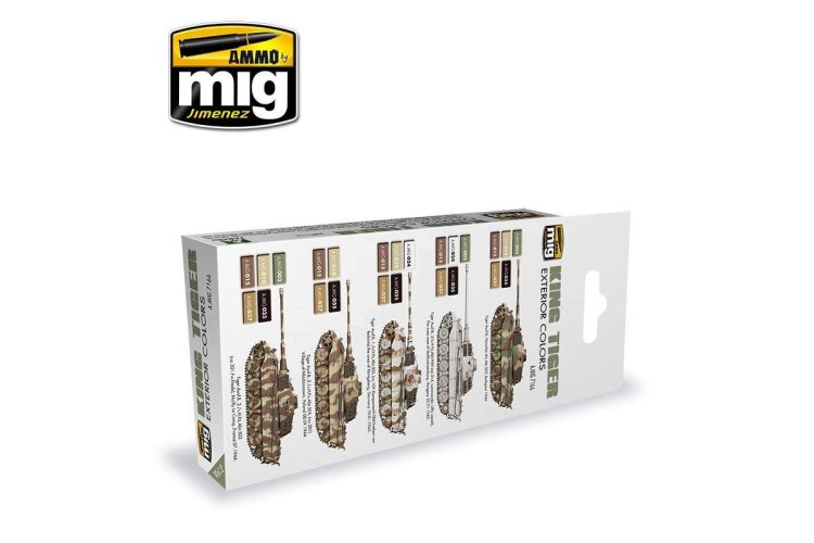AMMO MIG 7166 King Tiger Exterior Colors Vol.2 (Takom edit.) - Acryl S
